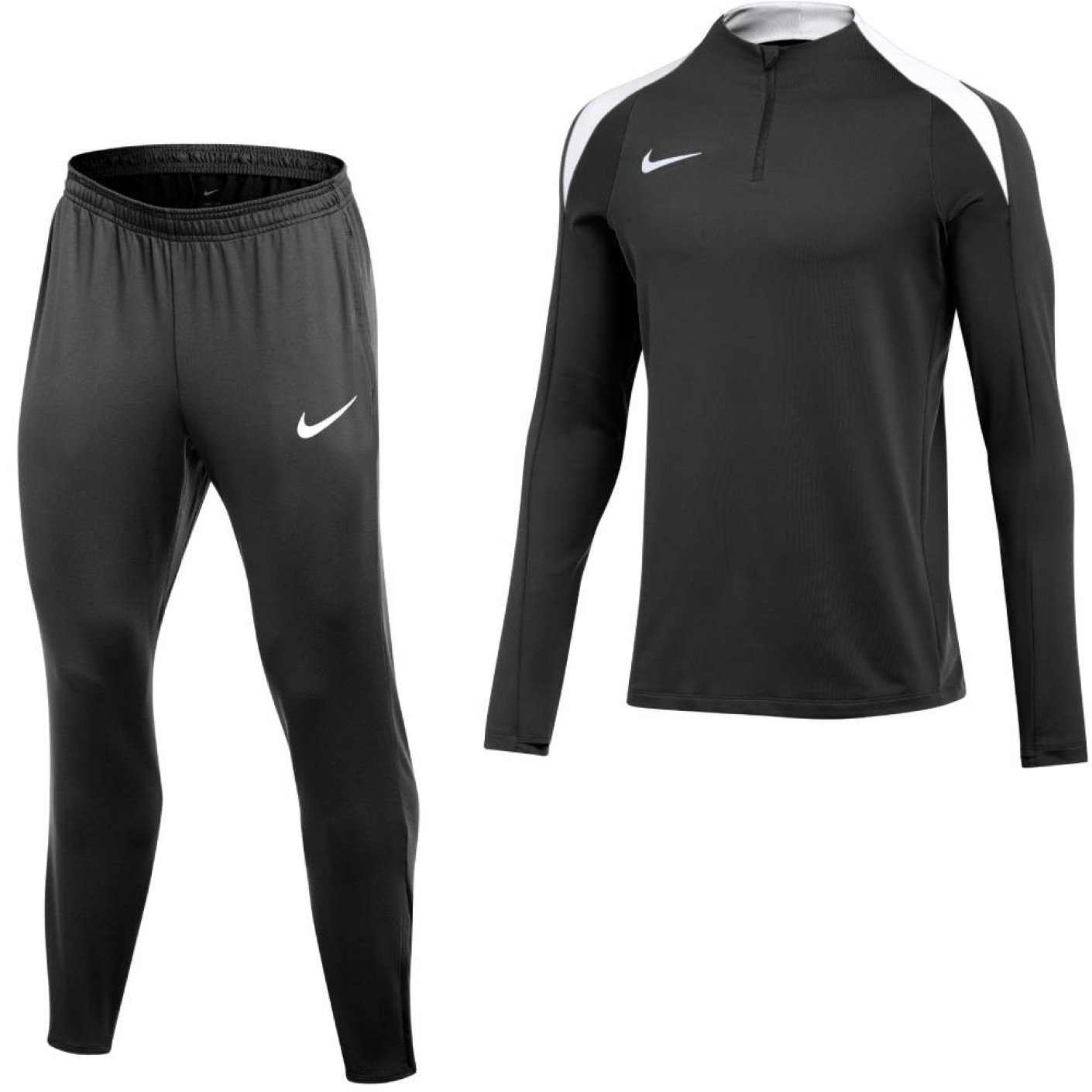 Nike Strike 24 1/4-Zip Tracksuit Black White - KNVBshop.nl